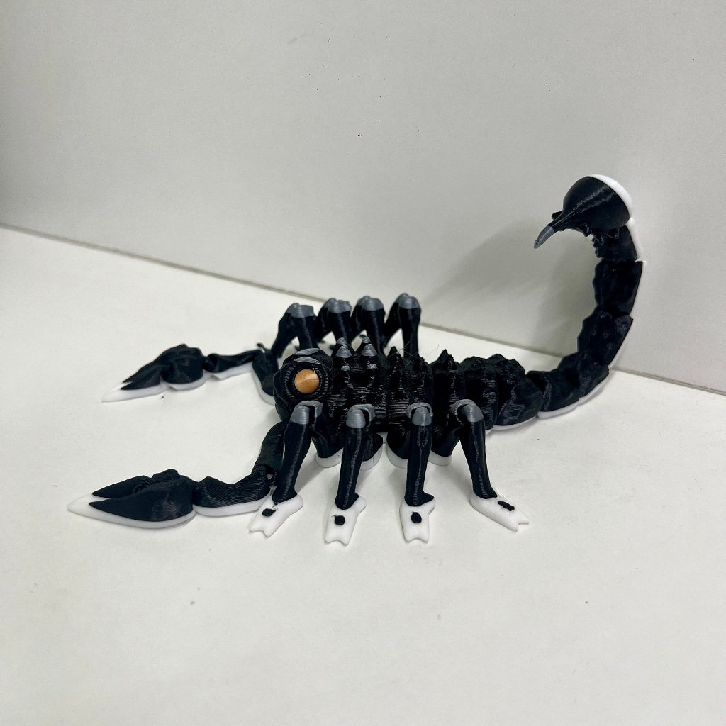 3d printed Scorpion model - Flexible joint toy from safe bioplastic ...