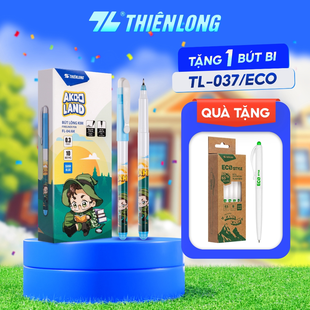 Combo 5/10/20 Tahi needlepoint pen with Akooland Thien Long character ...