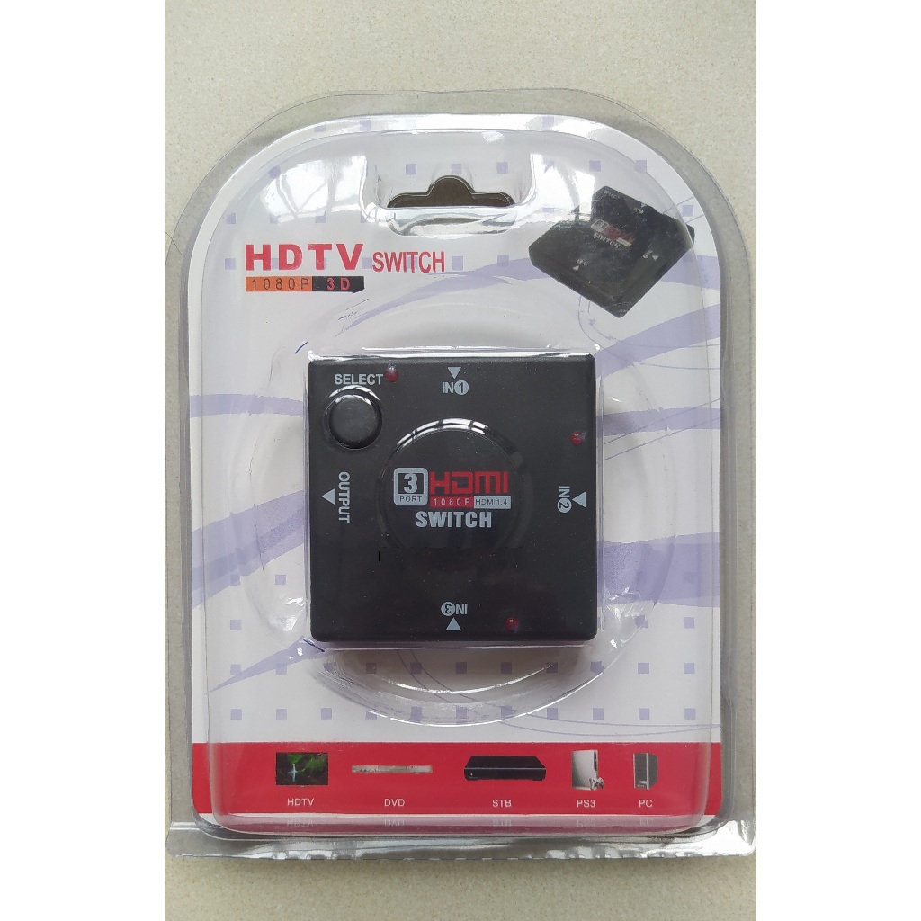 Hdmi Port Combiner Combines 3 Input Signal Ports For 1 Hdmi Output Port Supporting 1080p High