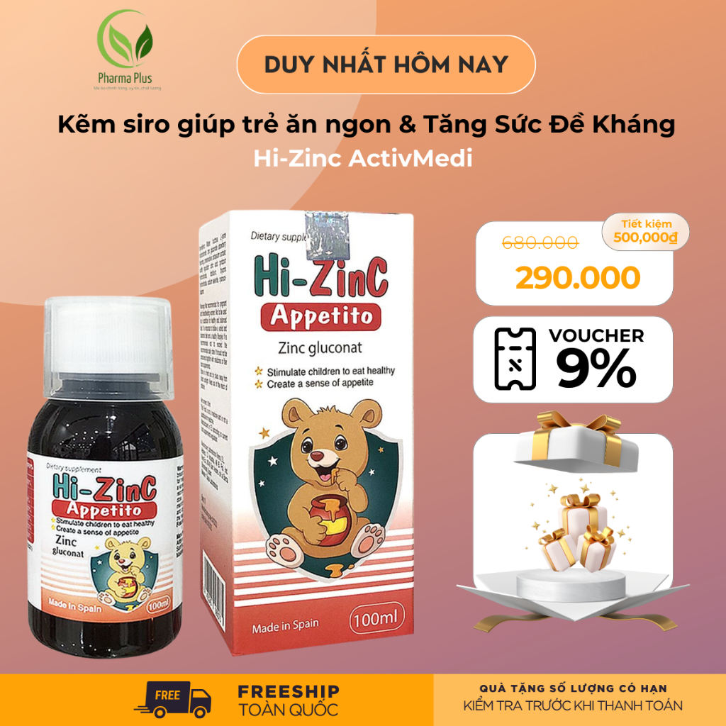Hi Zinc Appetito Drinking Syrup Organic Zinc Supplement Helps Children ...