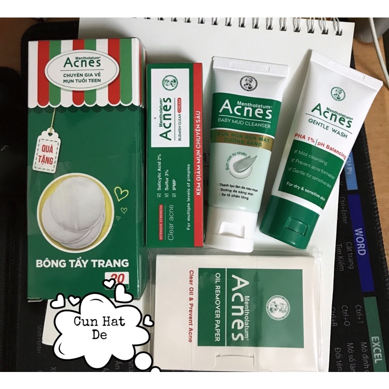 Acnes Facial Acne Skin Care Product Set (Genuine Sample) | Shopee ...