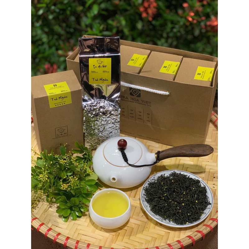 Ngau tea - Tan Cuong Thai Nguyen tea marinated with clean flowers - 100 ...