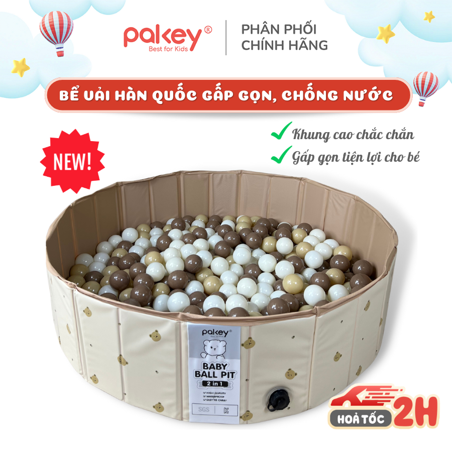 Pakey Korean Style 2IN1 Waterproof Fabric Ball Pool - Genuine Foldable ...