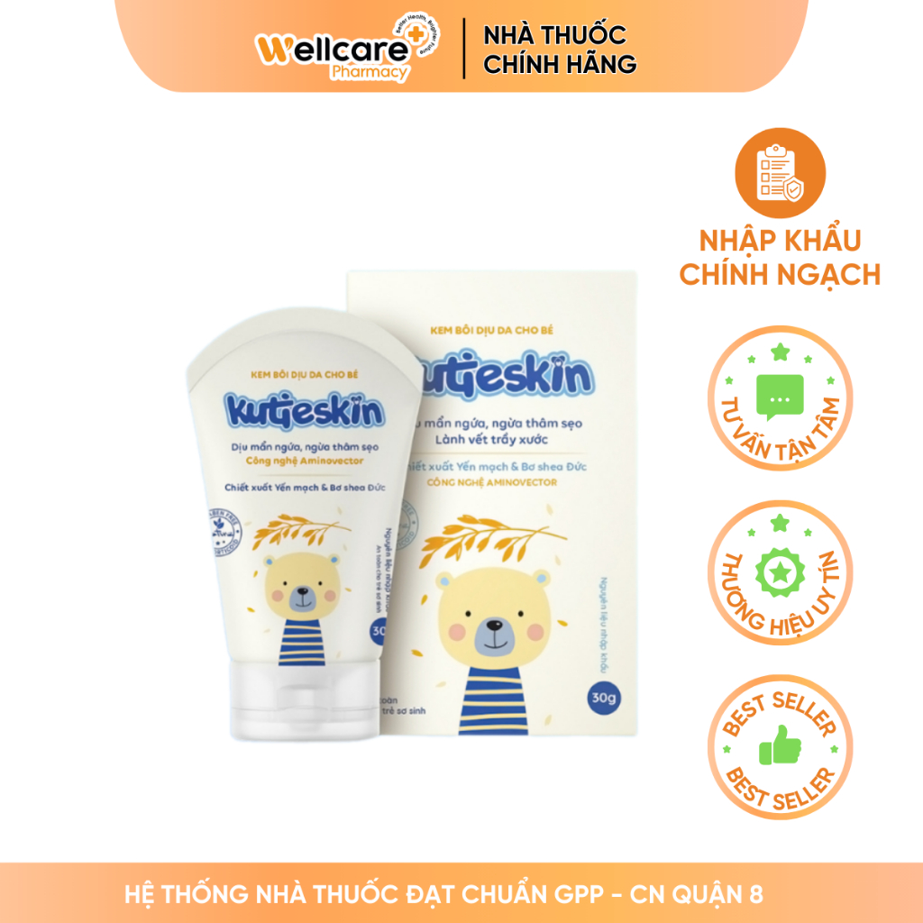 Kutieskin rash relief cream [Genuine] -Tube 30g improves itching ...