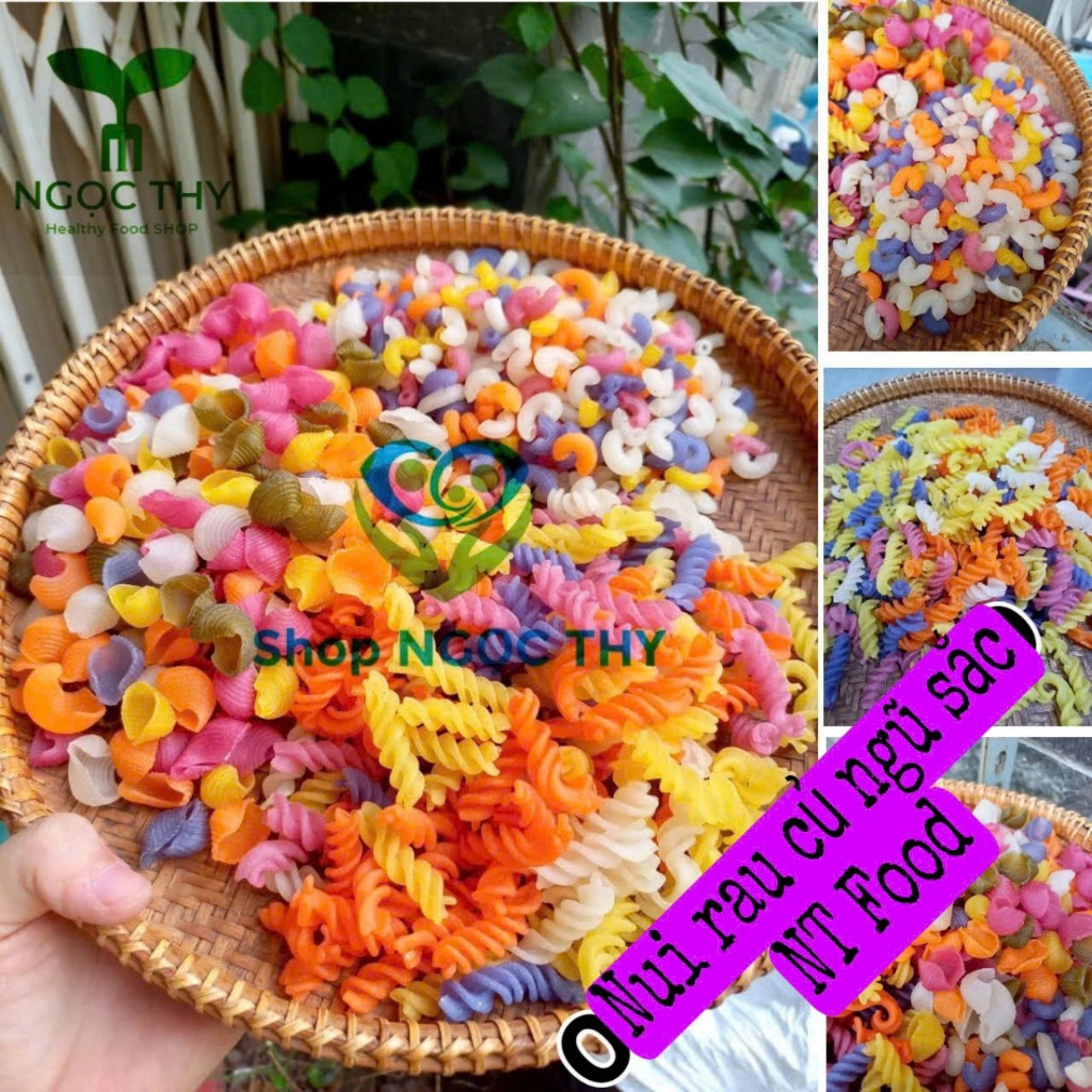 EATCLEAN five-color vegetable pasta in many shapes, 300gr-500gr package ...