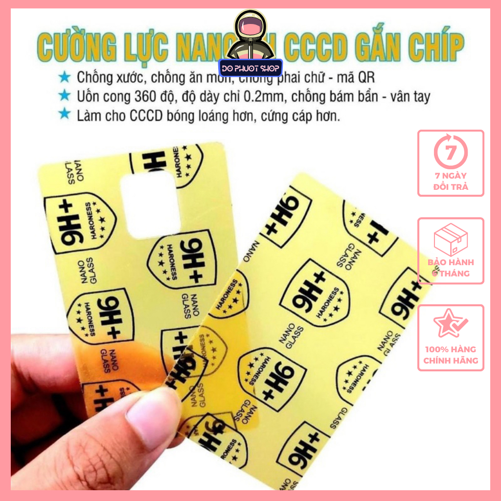 9H Nano Tempered Glass Protects Citizen Identification Cards (CCCD/GPLX ...