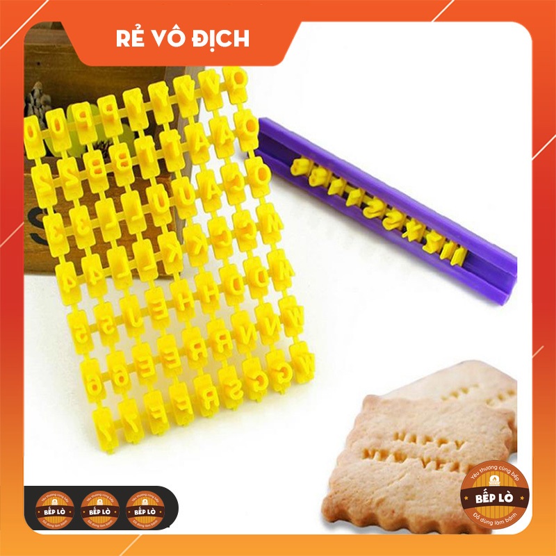 Cookie mold with letters and numbers symbols used to print letters on ...