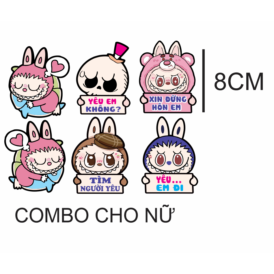 Decals, funny LABUBU stickers for cars, items, Stickers, decals ...