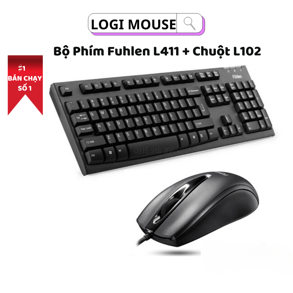 Fuhlen L102 L411 Keyboard and Wired Mouse Set - Genuine standard ...