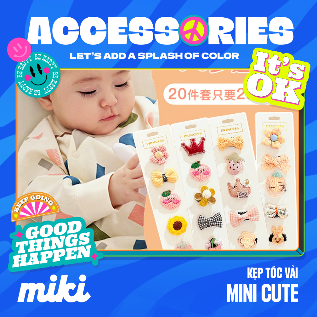 Cute Mini Fabric Hairpin - Miki Department Store | Shopee Philippines