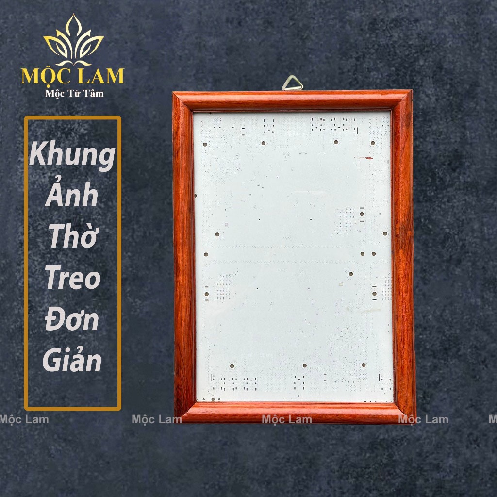 Simple rosewood wall-mounted altar photo frames, hanging altar picture ...