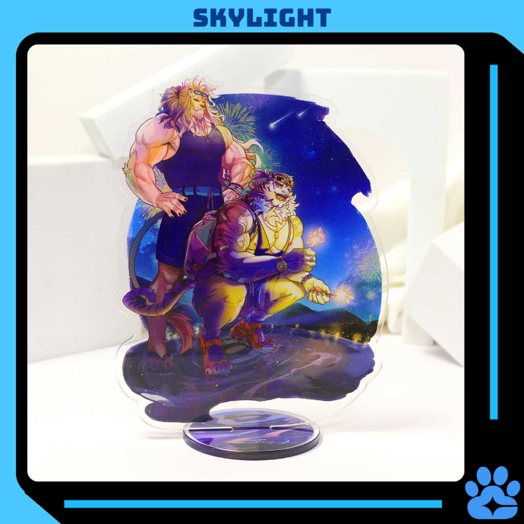 Model/ Standee Furry Jin Qiu x Javid - Dislyte - Free Sticker ...