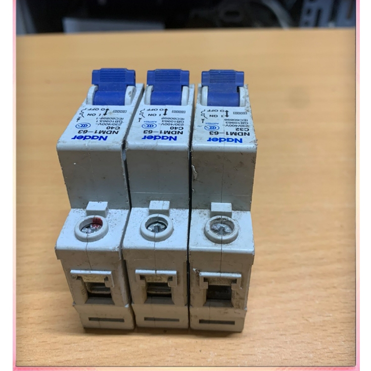 Genuine Nader 1-Pole Aptomat - 1-Phase MCB Aptomat 6A, 10A, 16A, 20A, 32A, 40A, 50A, 63A, 100A ...