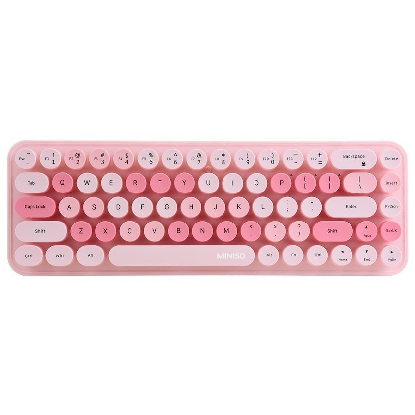 MINISO MINSO Fashion Wireless Keyboard Model SK676AG (Pink/ Purple ...