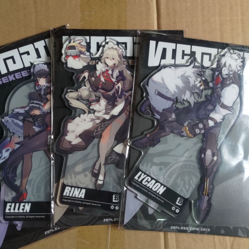 (Genuine) Victoria Lycaon Ellen Rina ZZZ Housewife Standee - Zenless ...