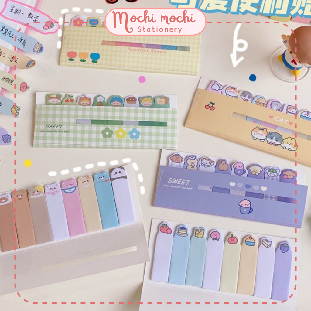 Cartoon sticky notes to mark and decorate notebooks | Shopee Philippines