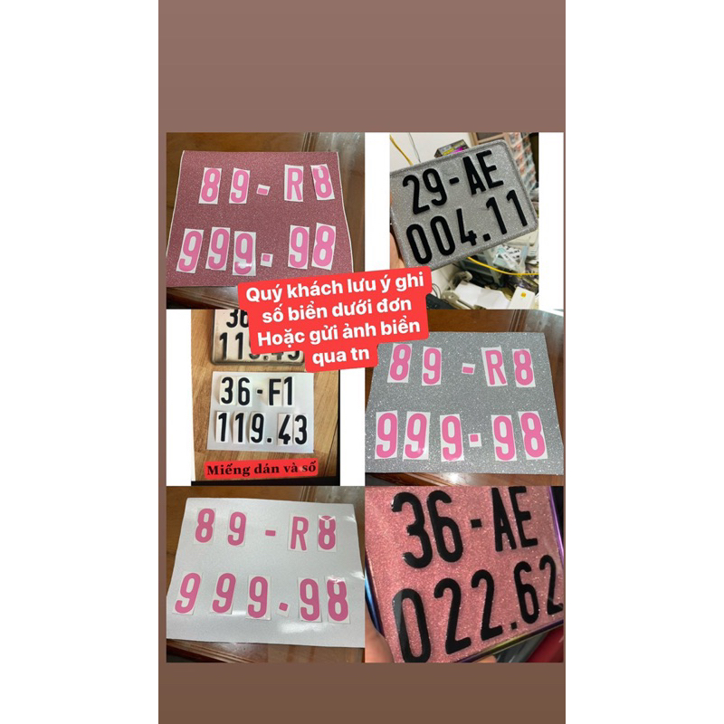 Glitter Decal / 3M Reflective Sign Sticker (With Numbers and Letters ...