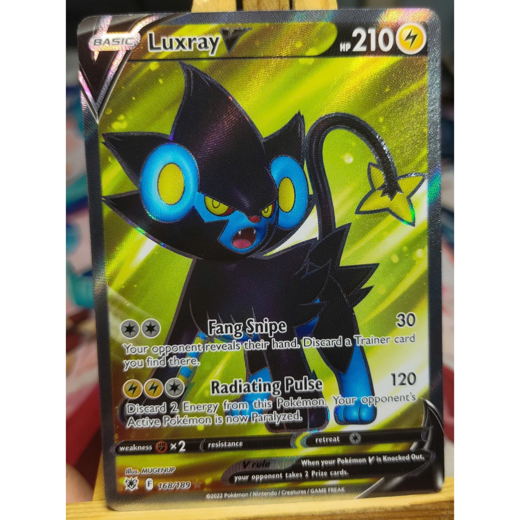 [KW2 Pokemon] [EN] Luxray V Card - 168/189 - Full Art Ultra Rare ...