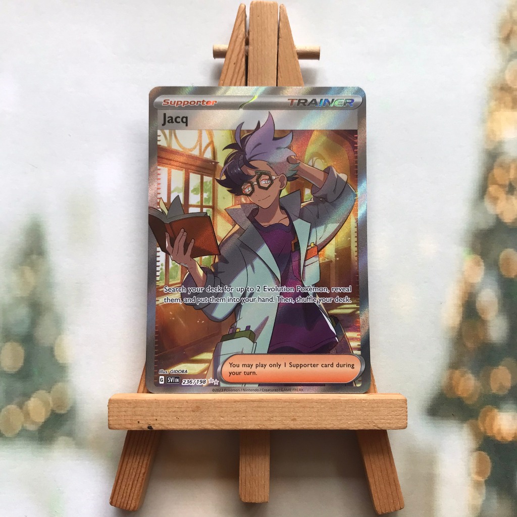 Pokemon Jacq 236/198 Card - Scarlet & Violet Base Set Full Art Secret ...