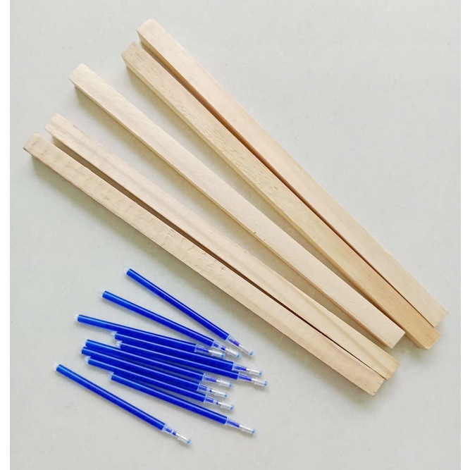 Combo of 1 wooden ruler and 2 flying pens to practice writing ...