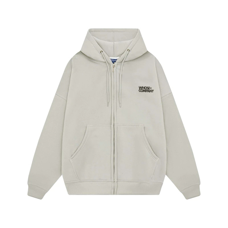 BOXY WHOSE zip HOODIE - Jacket ZIP zipper loose form unisex youthful ...