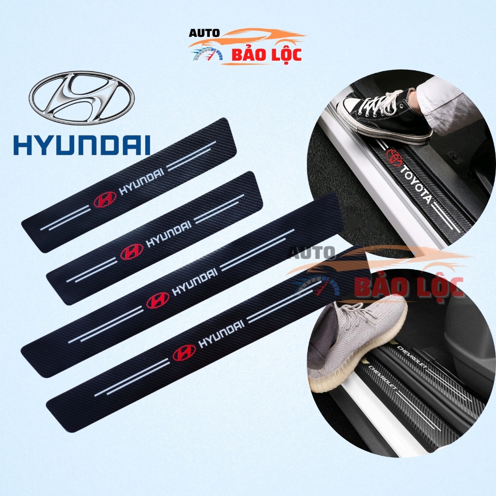 Hyundai - Set of anti-scratch stickers with HYUNDAI Logo to protect ...