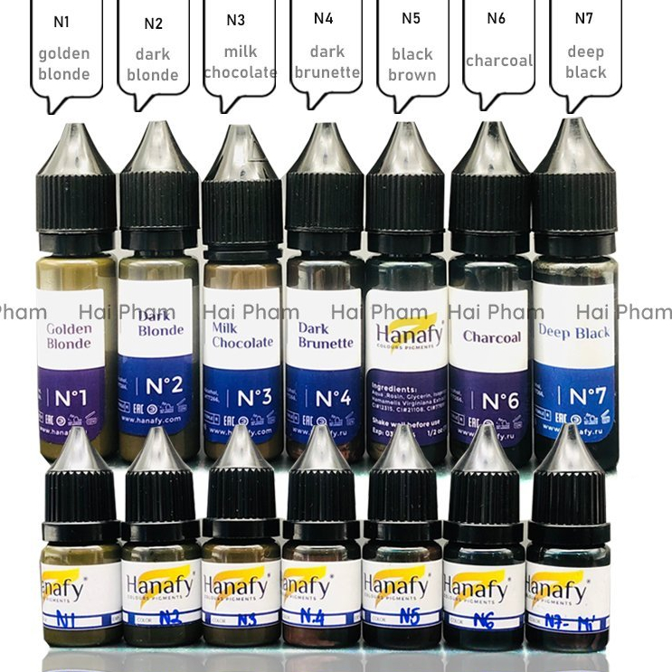 Genuine Hanafy Tattoo Ink, Genuine Russian Ink 15ml Bottle | Shopee ...