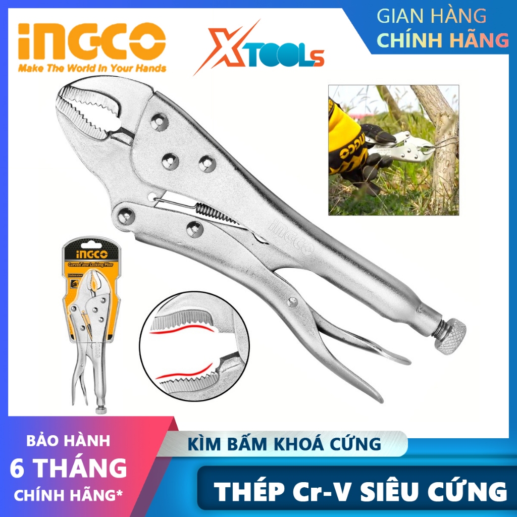INGCO hard locking pliers, super hard Cr-V steel locking pliers to ...