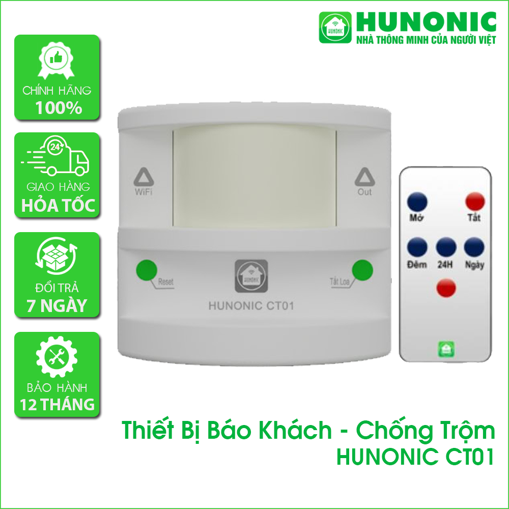 HUNONIC CT01 Multifunctional Anti-Theft Device, Guest Alarm, Motion ...