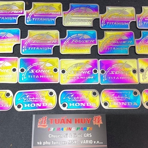 Titanium sticker oil cover yamaha exciter sirius honda winner sonic ...