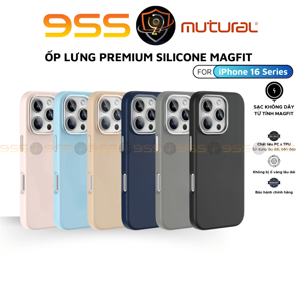 Wireless Charging SILICONE CASE for iPhone 16 PRO MAX / iPhone 16 PRO ...