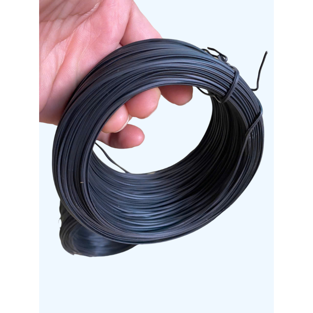 90m roll of plastic-coated zinc wire used to tie branches and objects ...