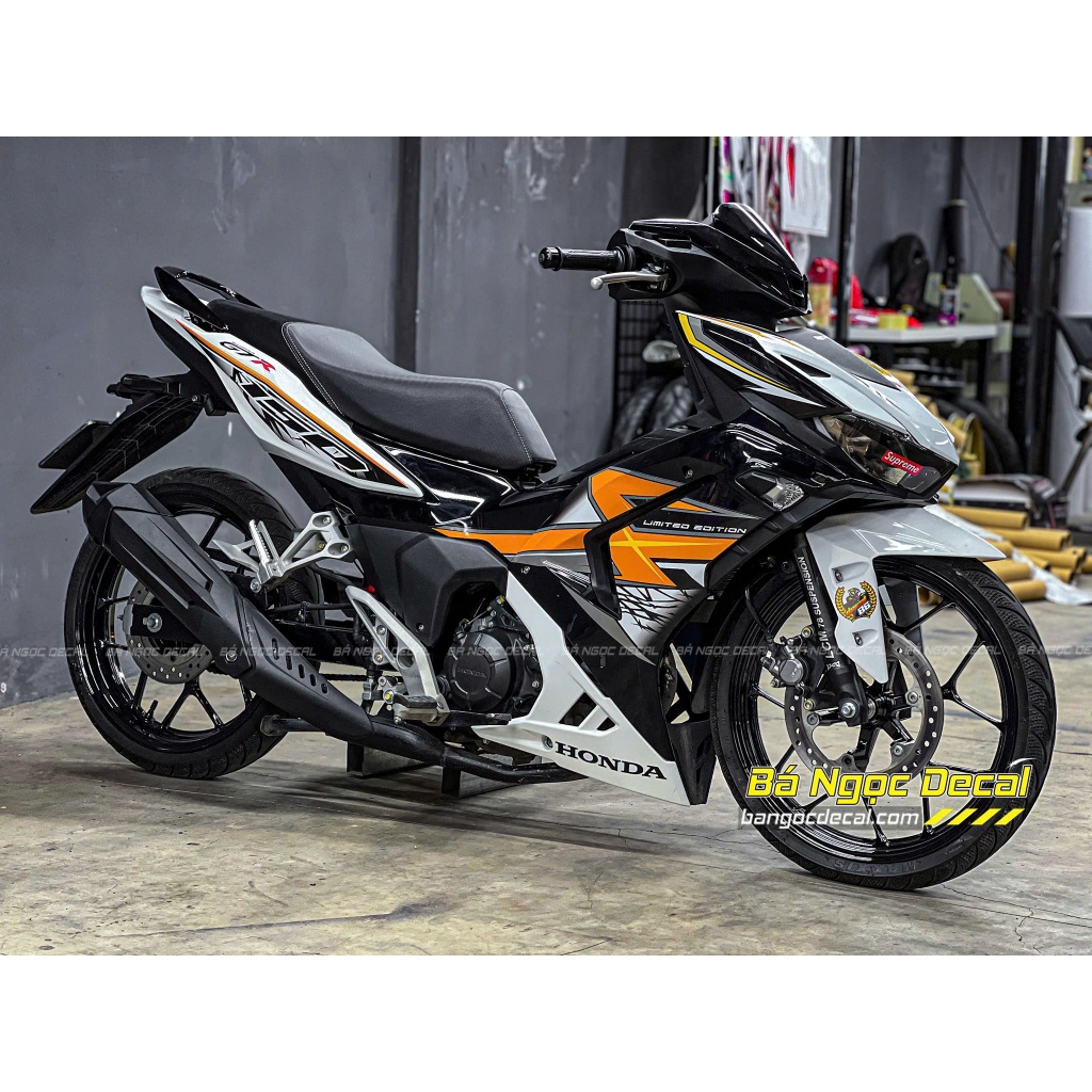X-shaped REMOVABLE STICKER FOR WINNER X V3 ORANGE WHITE BLACK 2024 ...