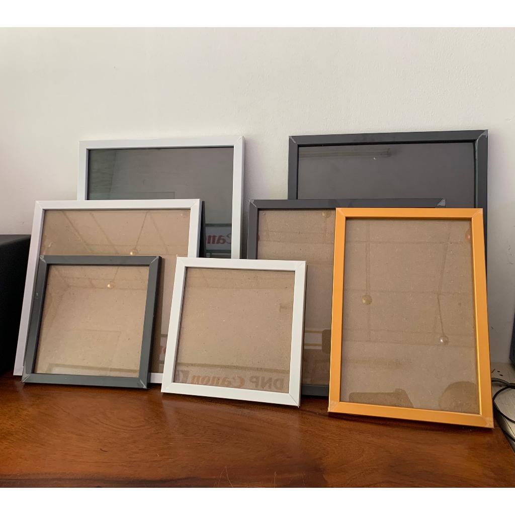 Photo frames, wall frames, square tabletop, A3/A4 | Shopee Philippines