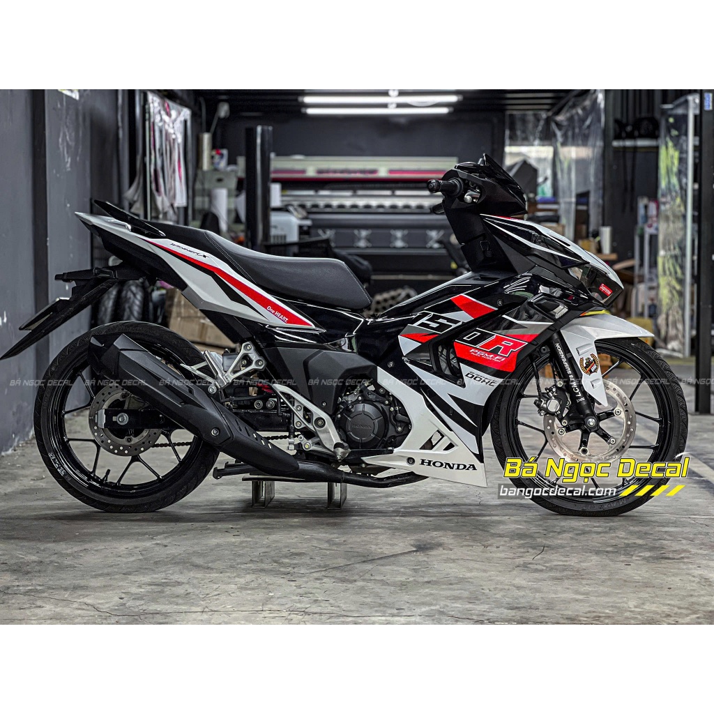 150r REMOVABLE STICKER FOR WINNER X V3 RED WHITE BLACK 2024 | Shopee ...
