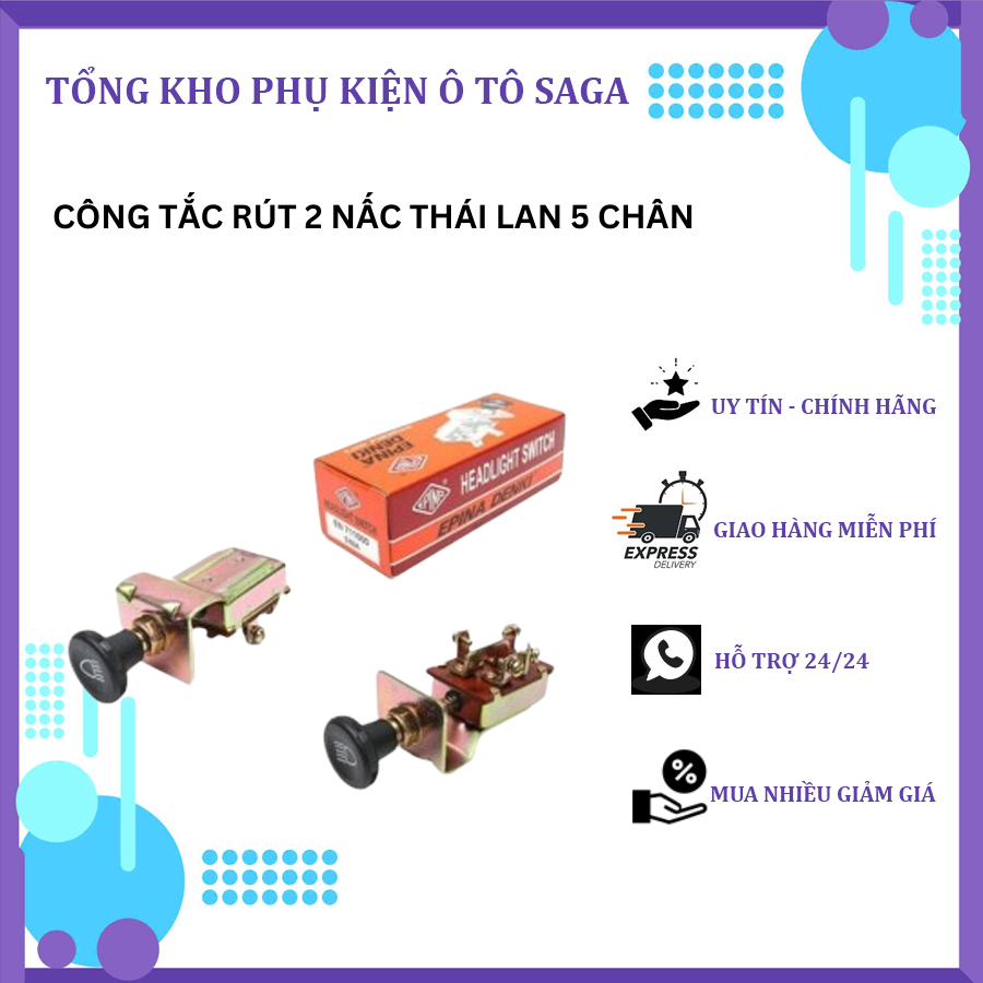 Thailand 5-pin 2-step retractable switch | Shopee Philippines