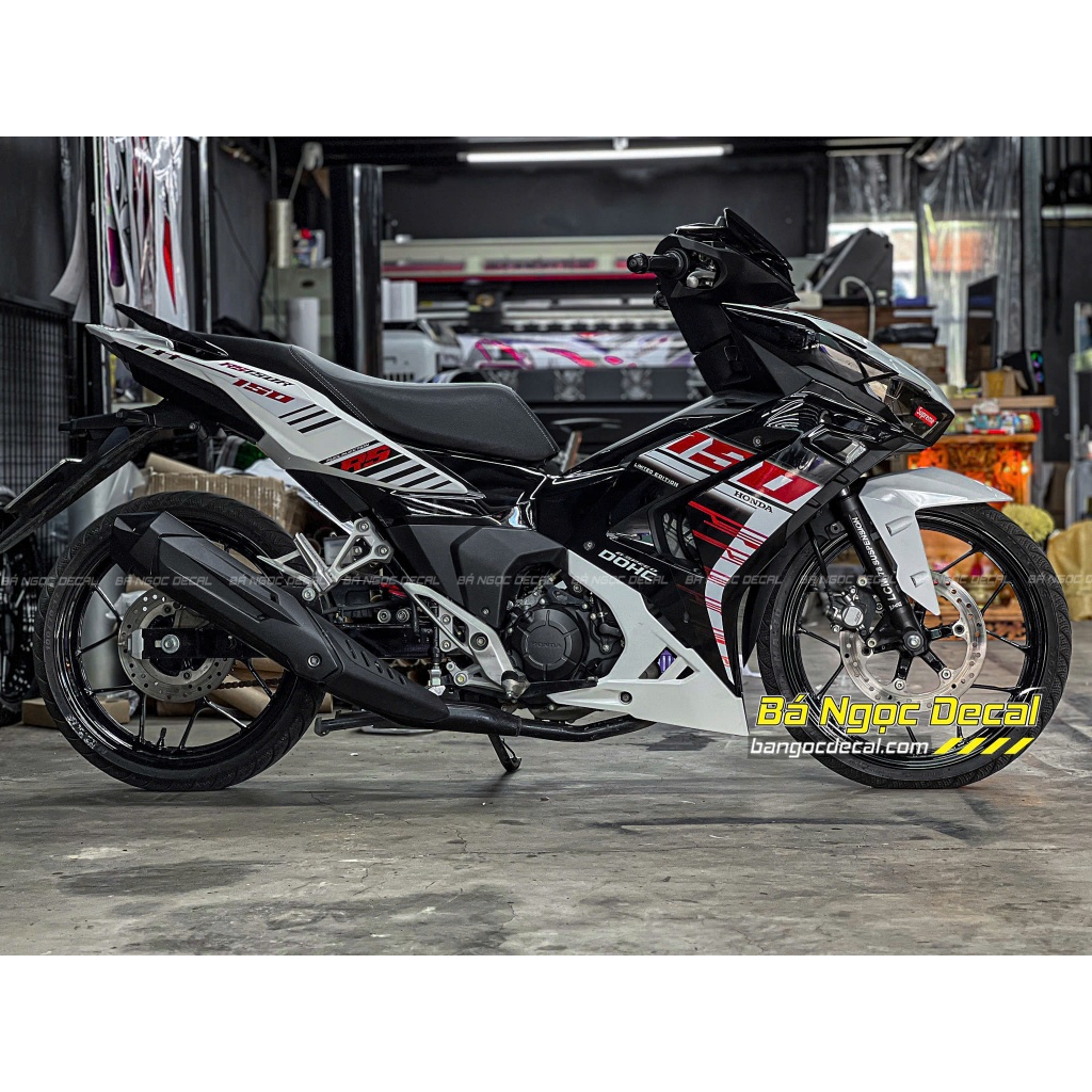 Rs150 REMOVABLE STICKER FOR WINNER X V3 BLACK WHITE 2024 | Shopee ...
