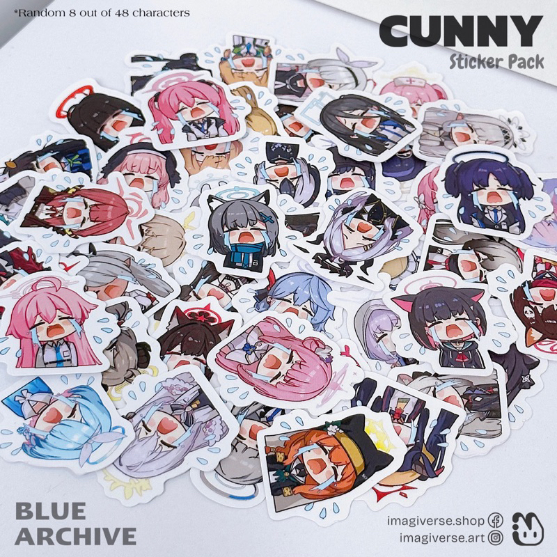 Blue Archive game random sticker pack (CUNNY Ver.) | Shopee Philippines