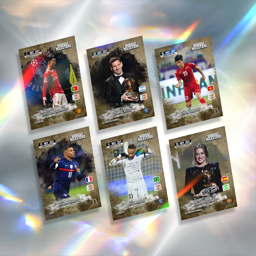 Milestone & MOMENT 11/2021 | Football player card | Ronaldo Messi ...
