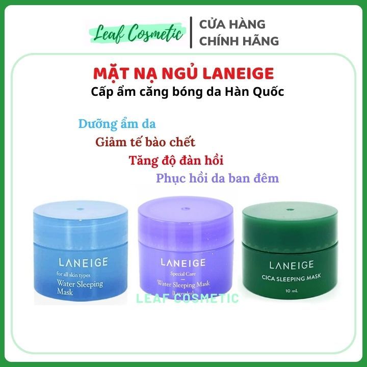 (NEW Model) Laneige Water / Cica Sleeping Mask | Shopee Philippines