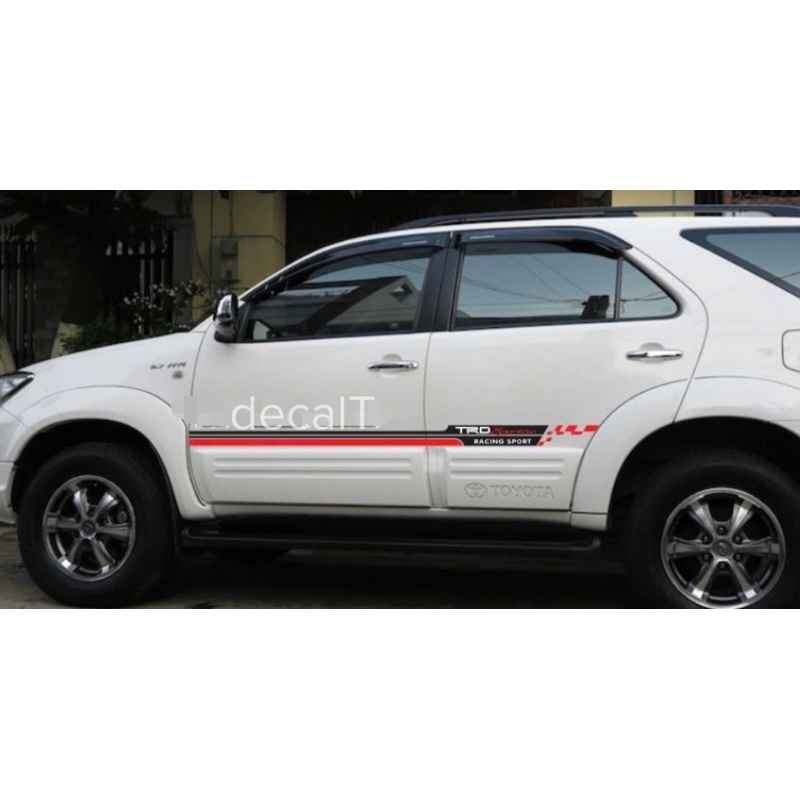 Fortuner TRD Side Sticker. Fortuner TRD Car Foot Sticker | Shopee ...