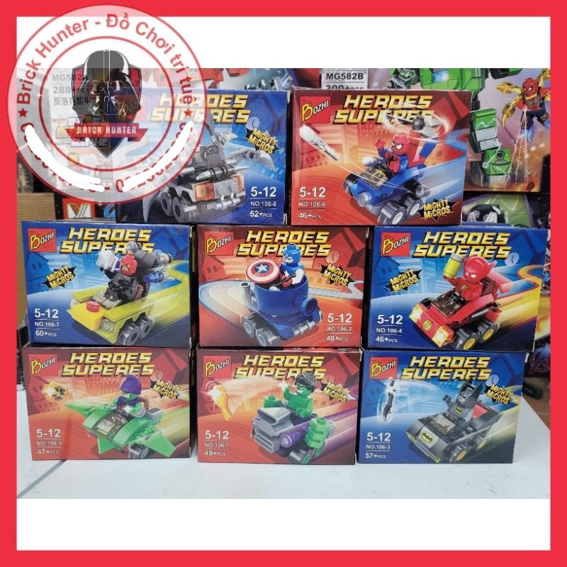 Marvel DC super heroes Mighty Micro minifigures funny version of ...