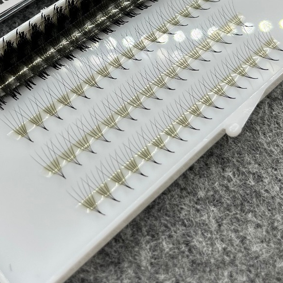 5d WIRE fan eyelashes 0.07 thick, curved C-CC-D, 8-16mm long_beautiful ...