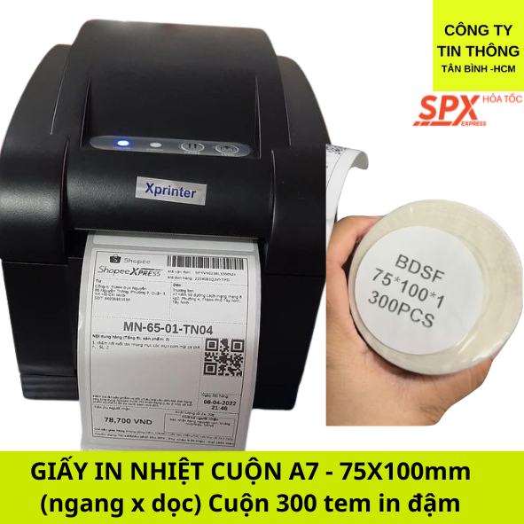 A7 size Shopee Order Printing Paper - Print E-commerce Orders 75x100 ...