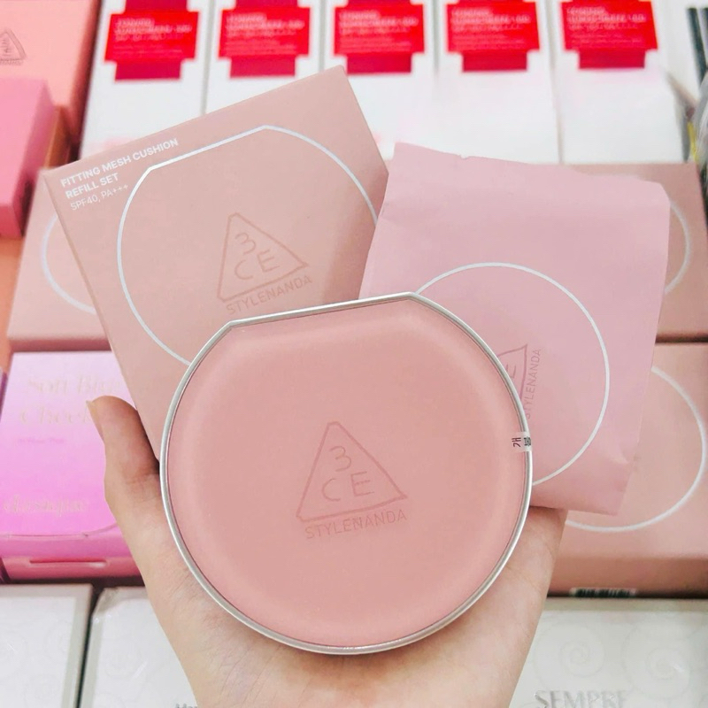[100% Genuine] CUSHION 3CE FITTING MESH POWDER WITH REFILL CORE NEW ...