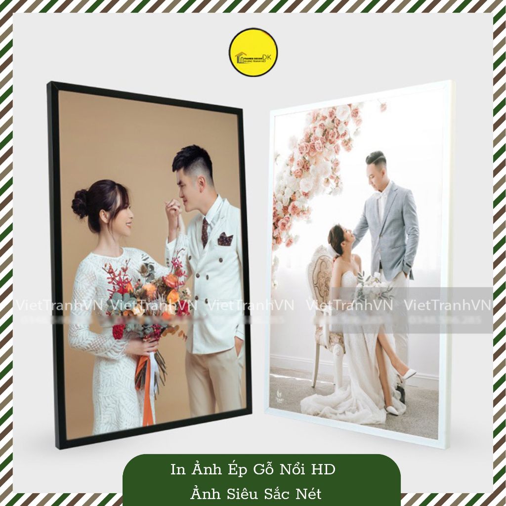 DK Decor HD Embossed Photo Frame Pressed with Rough Silk Wood - Size A2 ...