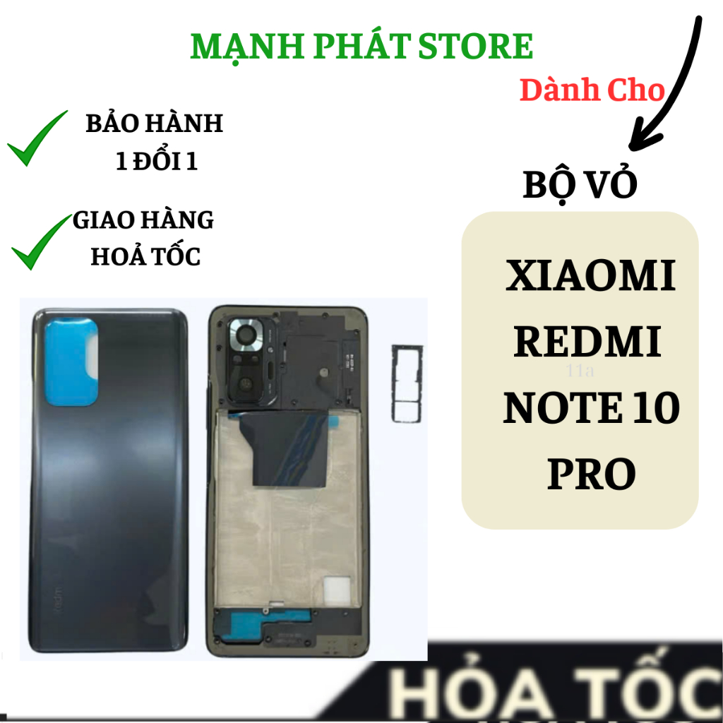 Xiaomi REDMI - Note 10 Pro case set (frame, frame, back, cam, keys ...