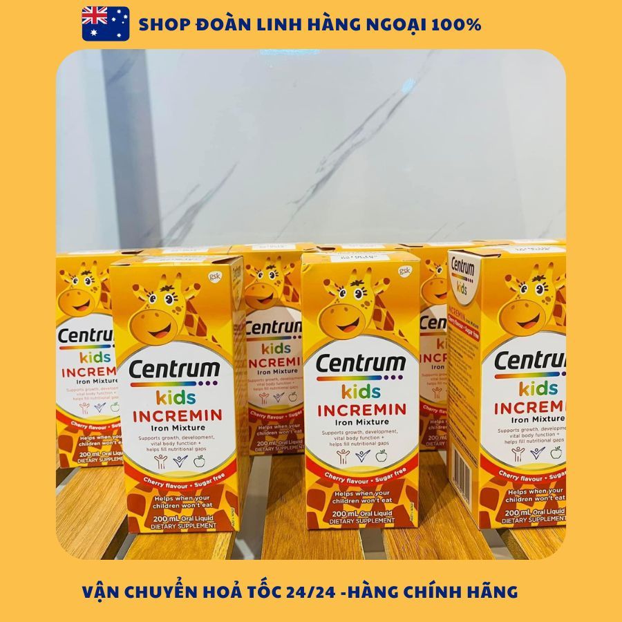 Centrum Kids Incremin Iron Mixture Syrup for Anorexic Children (200ml ...