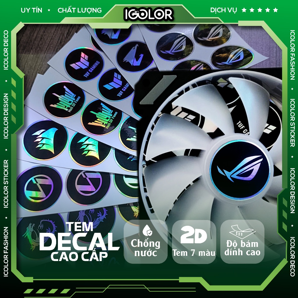 Fan Case stickers from AORUS/MSI/CORS/ROG/HOF brands | Shopee Philippines