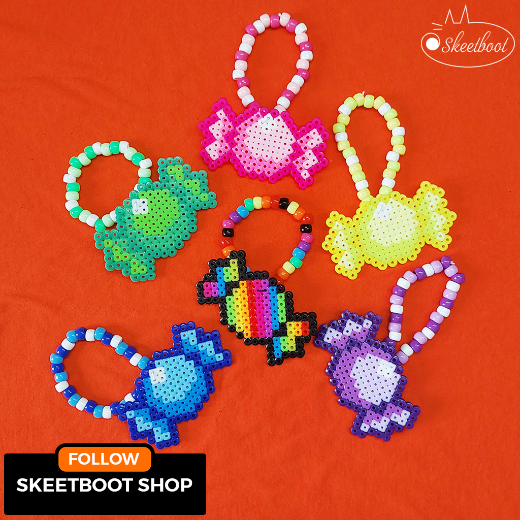 Colorful candy-shaped kandi bracelet - candy bracelet - rave edm ...